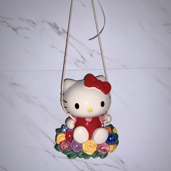 Hello Kitty | Other | Hello Kitty Garden Swing Ceramic Figure | Poshmark
